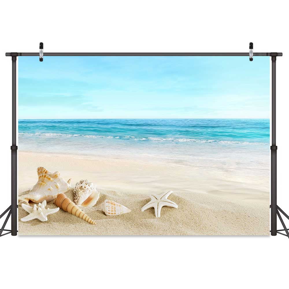 7x5ft Beach Background Backdrop, Tropical Seaside Scenery Picture ...