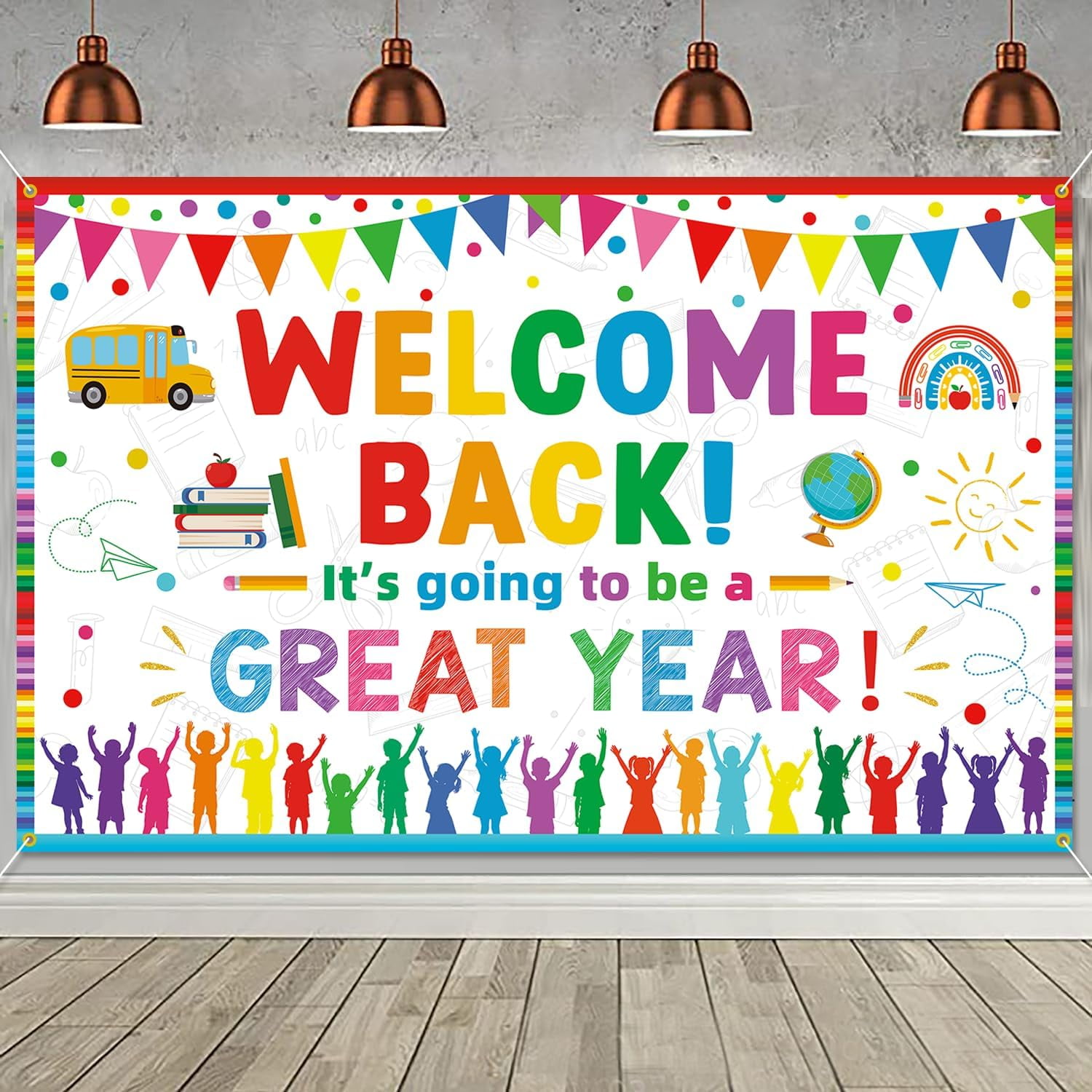 7x5ft Beautiful Backdrop Welcome Back Backdrop Banner It's going to be ...