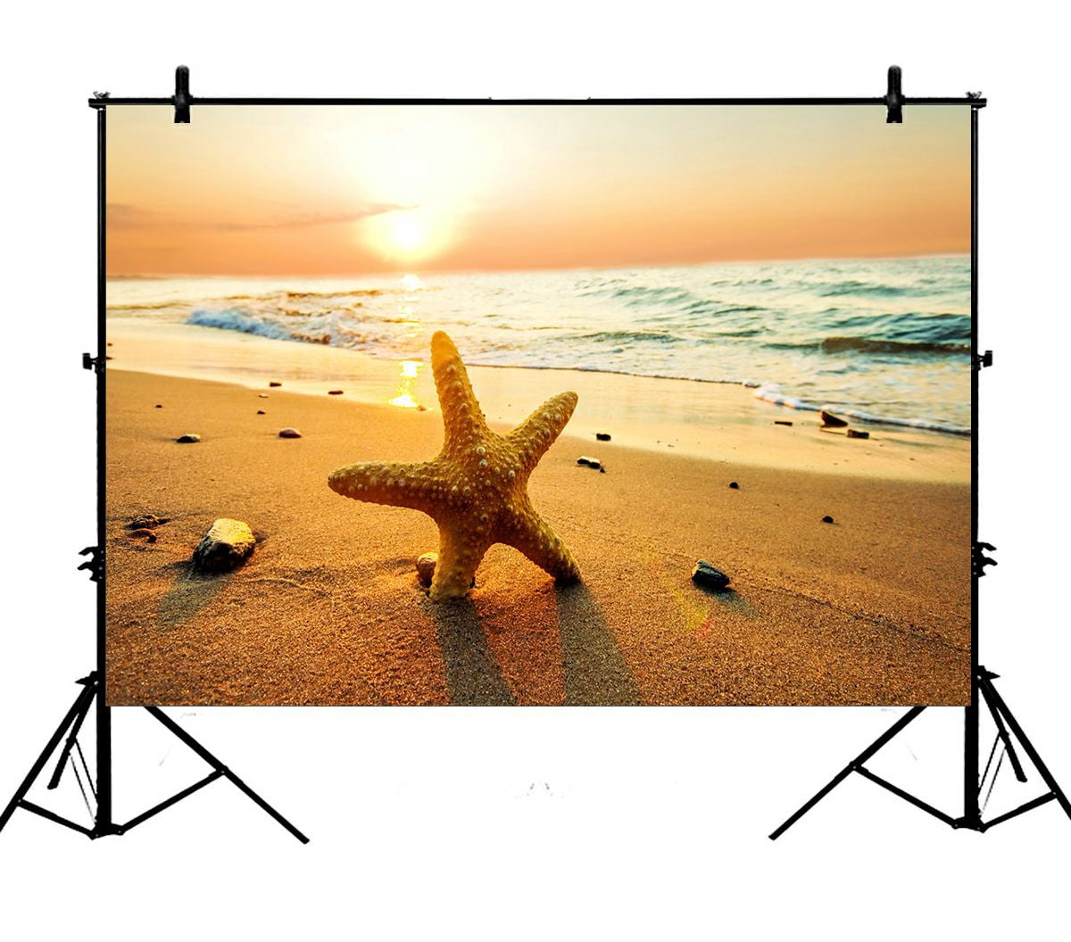 7x5ft Beautiful Sunset Polyester Photography Backdrop For Studio Prop ...