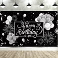 7x5ft Birthday Backdrop Glitter Balloon Happy Birthday Background ...