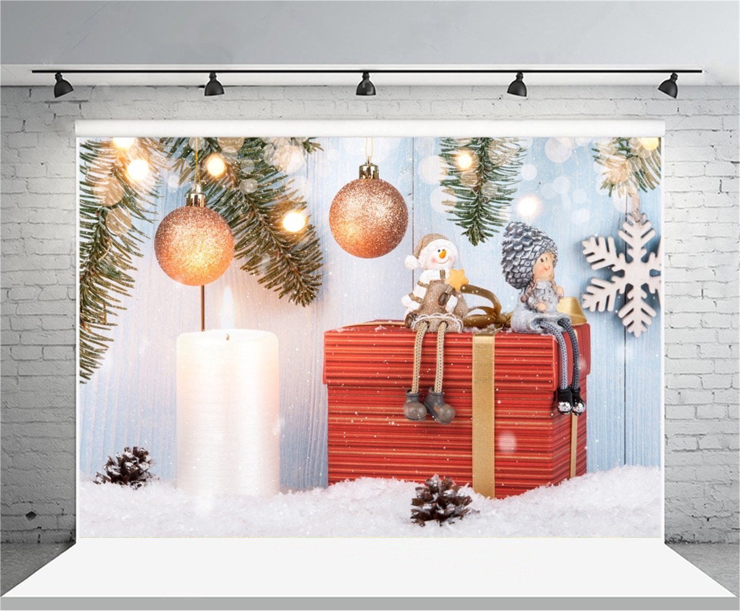 7x5ft Christmas Decoration Photography Background Xmas Gift Backdrop ...
