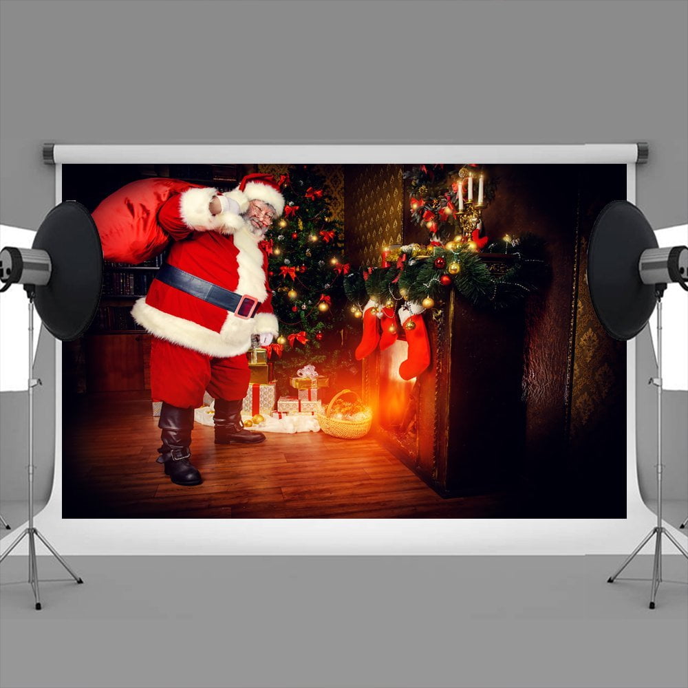 7x5ft Christmas backdrops Santa for children's photography studio ...