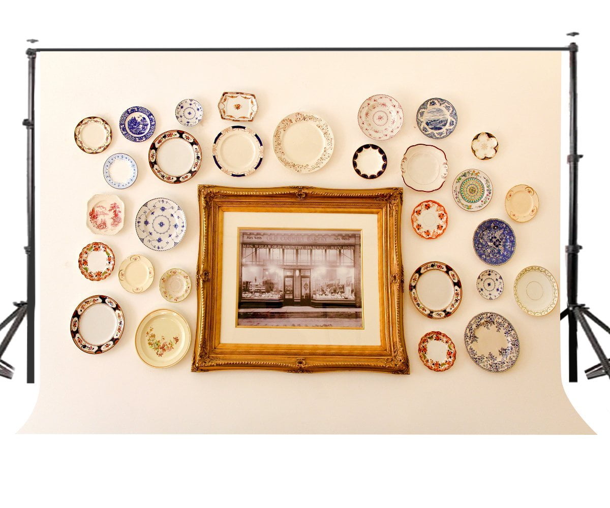 7x5ft Classic Photo Frame Multiple Types of Dishes Photography Backdrop ...