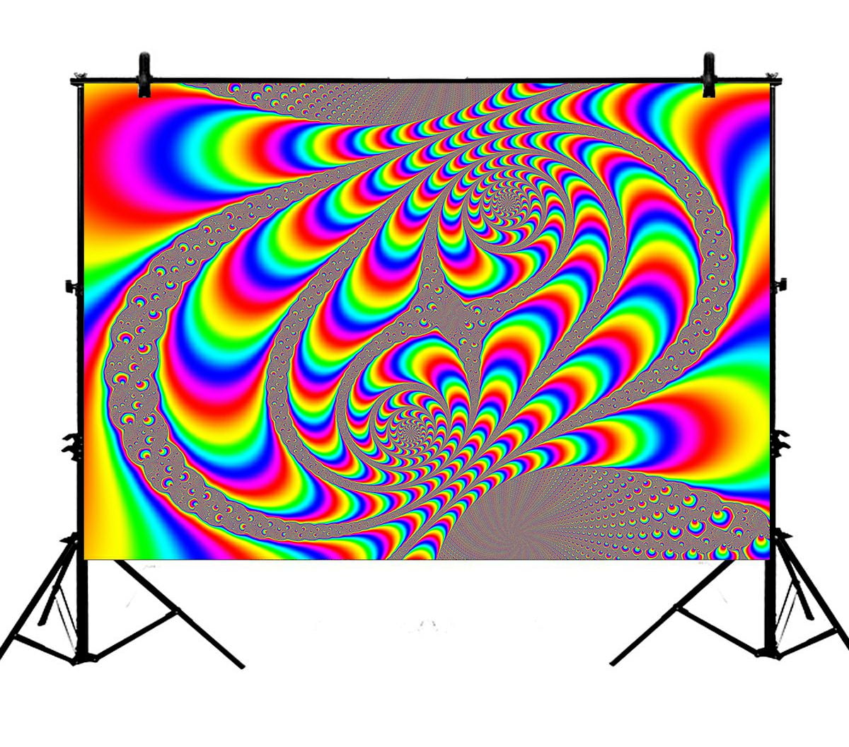 7x5ft Colorful Tie Dye Polyester Photography Backdrop For Studio Prop ...