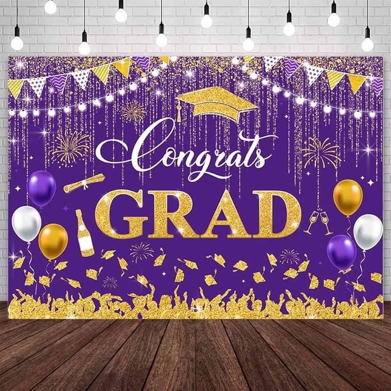 7x5ft Congrats Grad Backdrop Congratulation Class of 2025 Photography ...