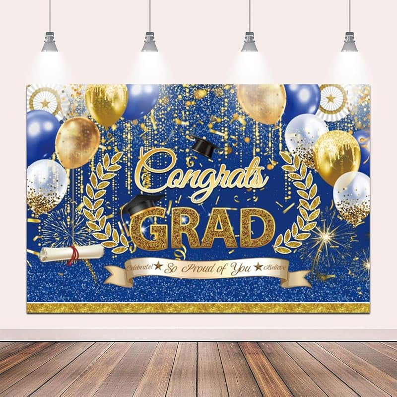 7x5ft Congratulation Congrats Grad Backdrop Graduate Backdrop ...