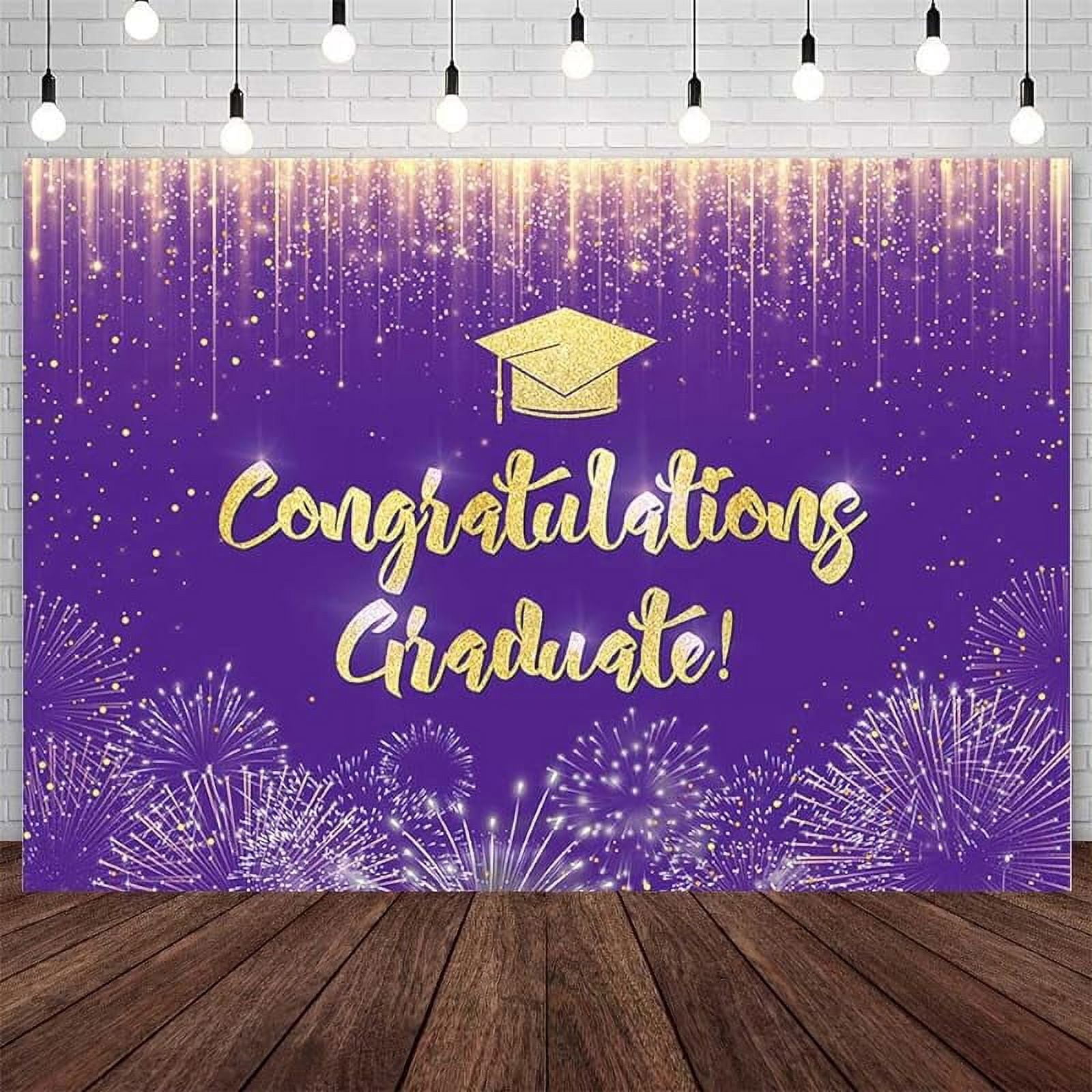 7x5ft Congratulation Graduate Backdrop Congrats Class of 2025 Graduation Photography Background ...