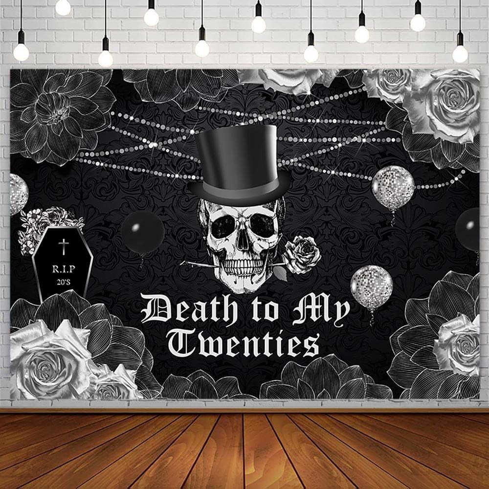 7x5ft Death to My Twenties Backdrop for Thirties Birthday Party ...