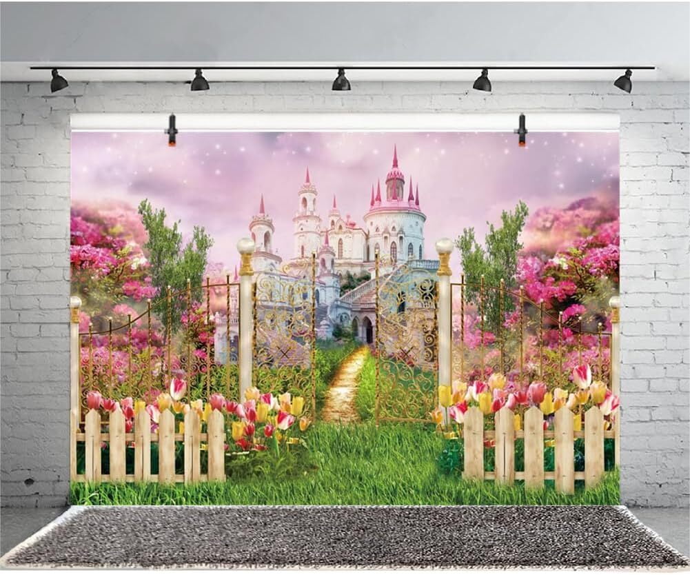 7x5ft Fairy Tale Gradient Backdrop, Princess Fabric with Dream Royal ...