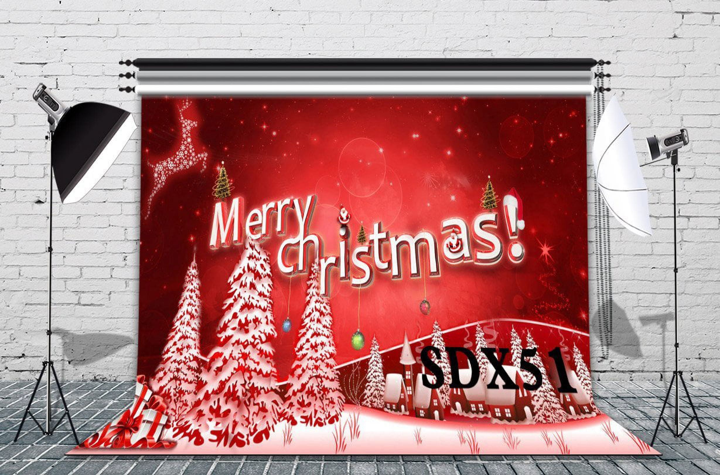 7x5ft Festival Decoration Christmas Photography Backdrop Studio ...