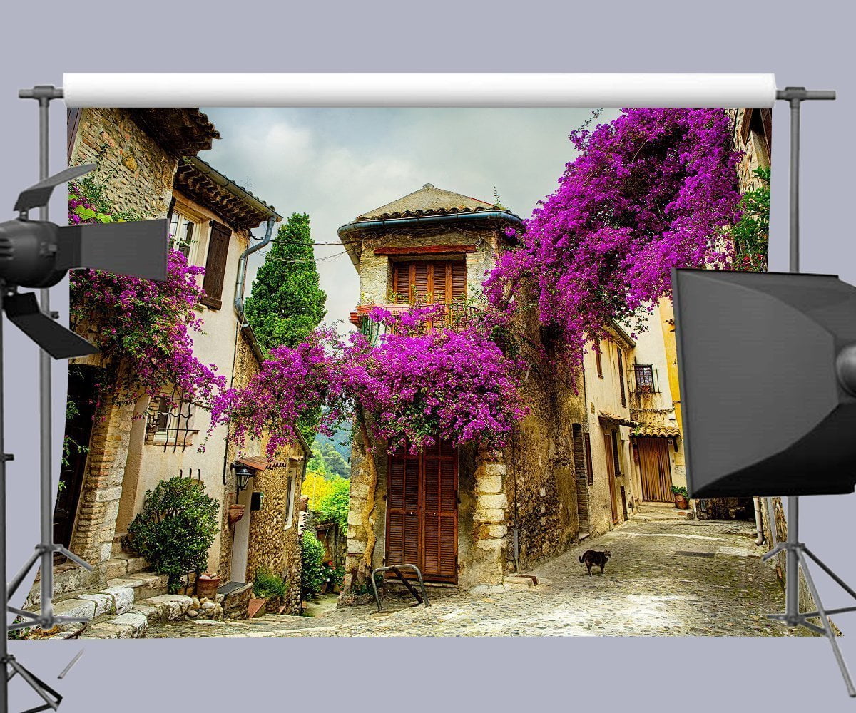 7x5ft Flowers House Photography Backdrop Prop Photo Background ...