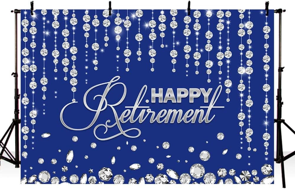 7x5ft Happy Retirement Backdrop Retirement Party Decorations for Men ...