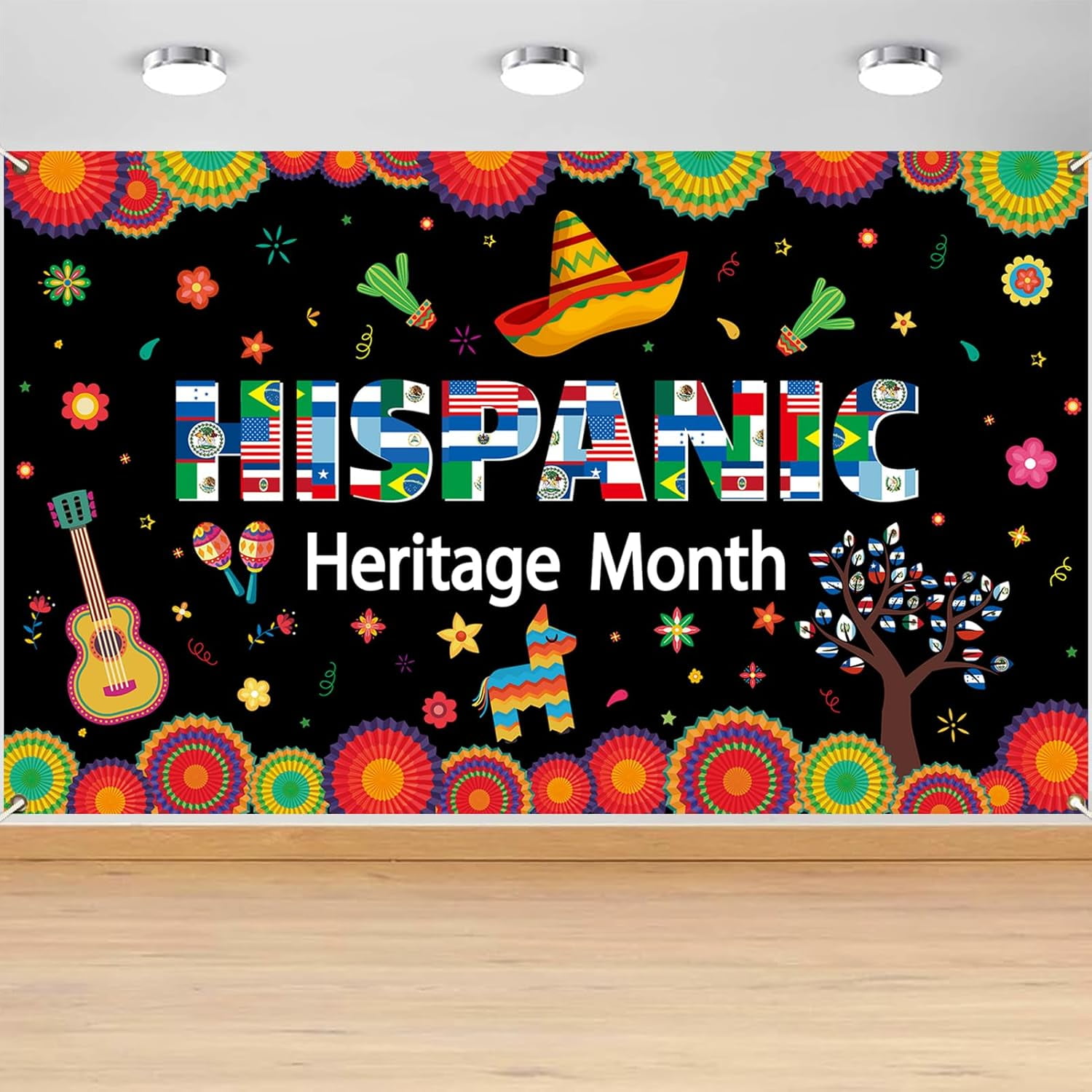 7x5ft Hispanic Heritage Month Festival Backdrop Latin American Banner ...
