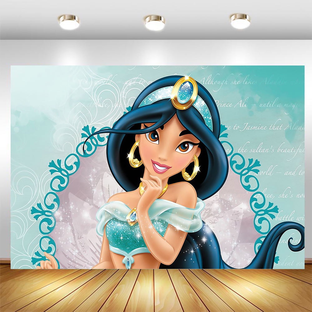 7x5ft Jasmine Birthday Party Decorations, Jasmine Backdrop Happy ...