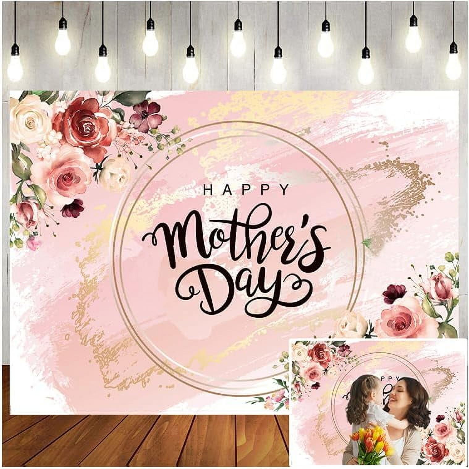 7x5ft Mother's Day Photography Backdrop Thanks Mother Party Photoshoot ...