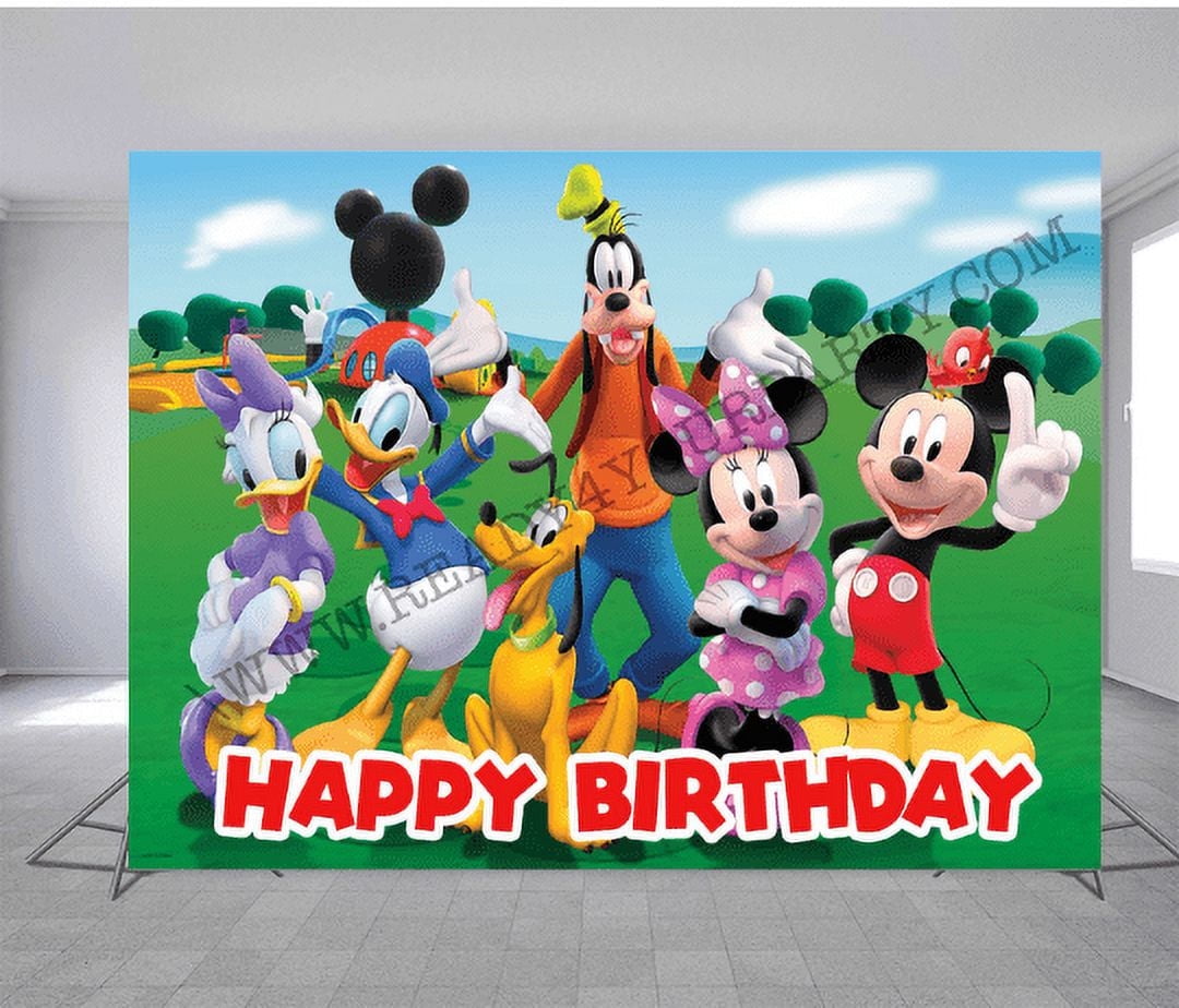 Mickey Mouse Clubhouse Backdrop Wall Banner