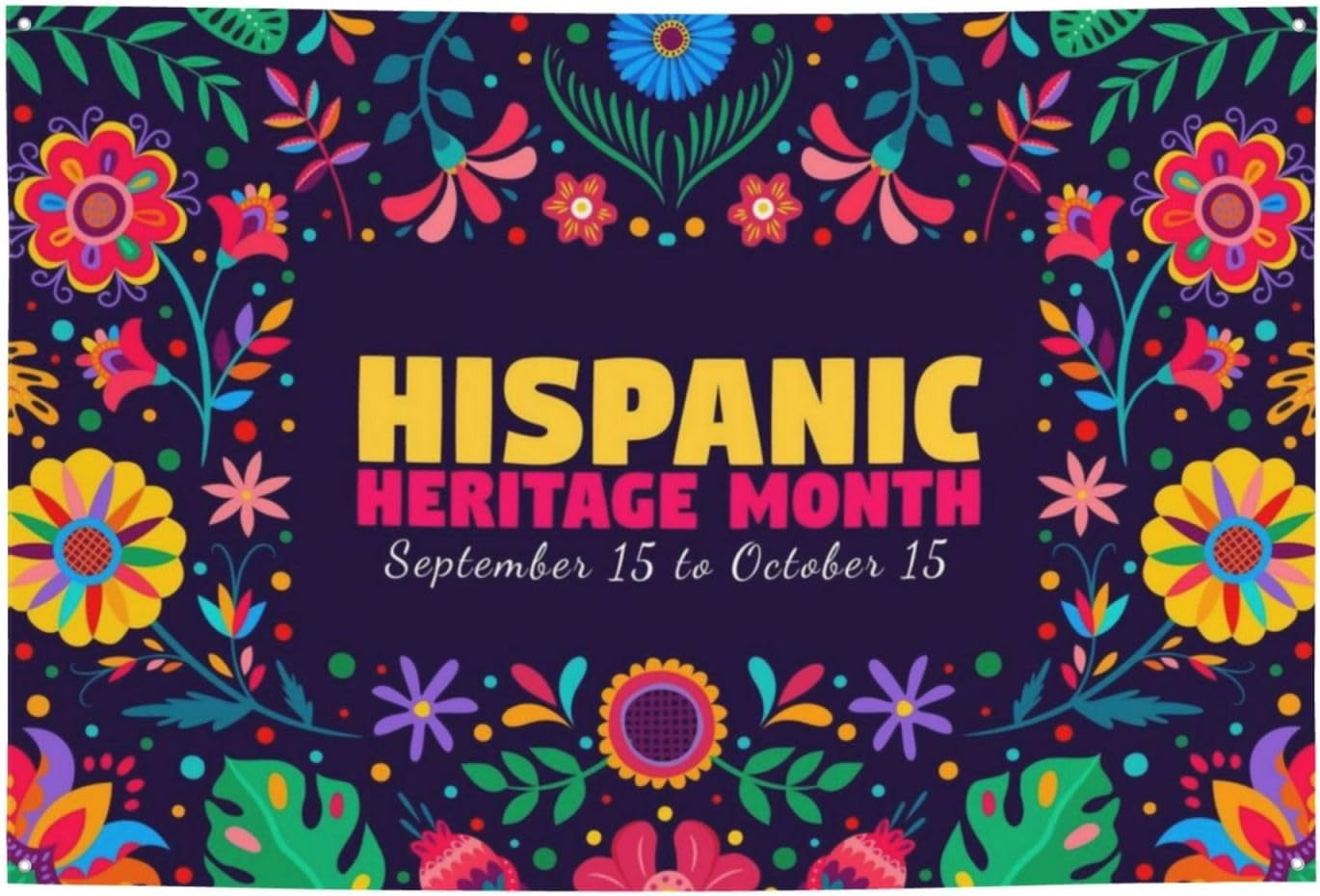 7x5ft National Hispanic Heritage Month Backdrop Party Background ...