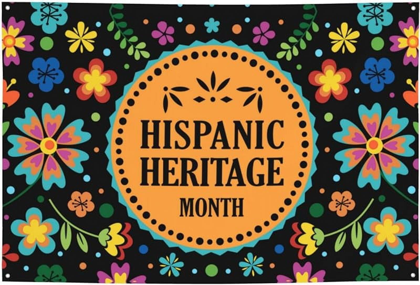 7x5ft National Hispanic Heritage Month Festival Backdrop Banner Holiday ...