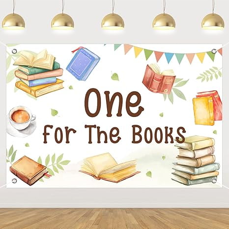 7x5ft One for The Books Backdrop, Storybook First Birthday Photography ...