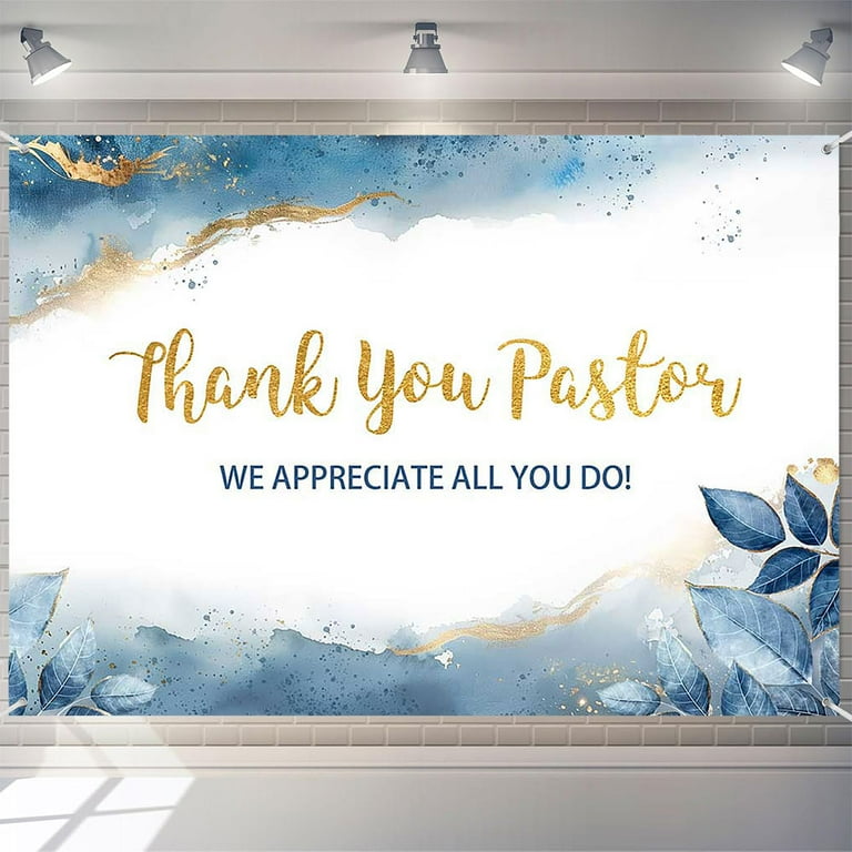 blue and gold church background