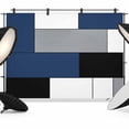 7x5ft Photo Backdrop, Navy Blue Black Grey Soft Polyester Backdrop ...