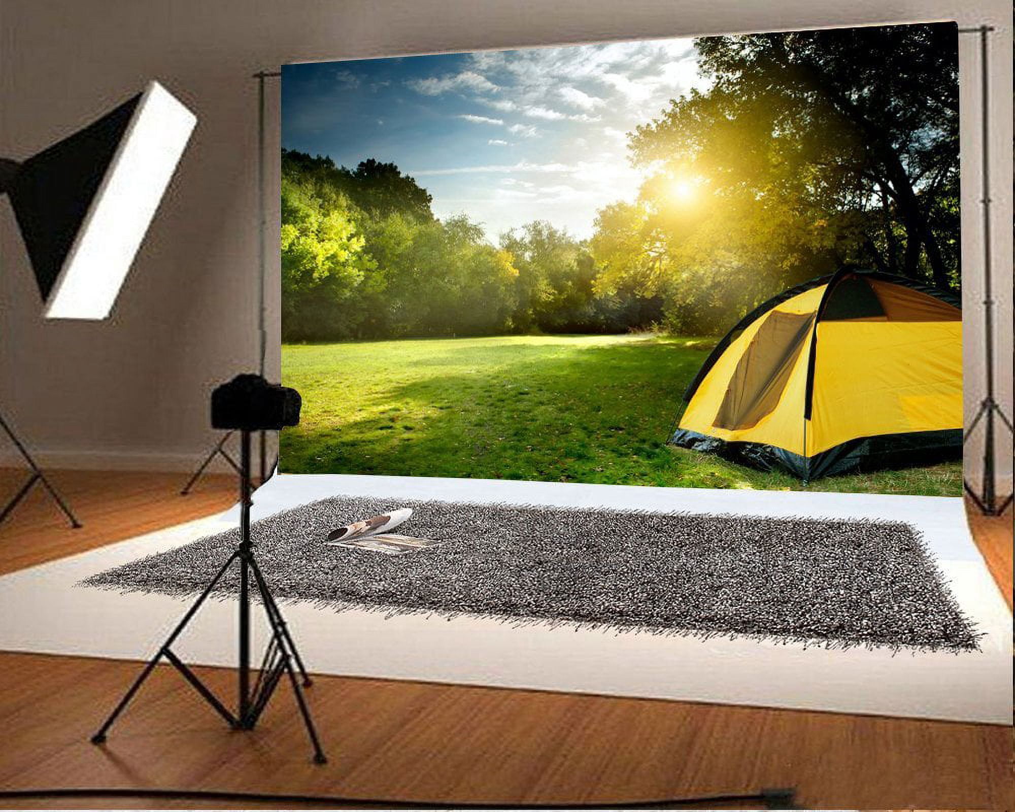 7x5ft Photography Backdrop Beautiful Natural Scenery Forest Lakes ...