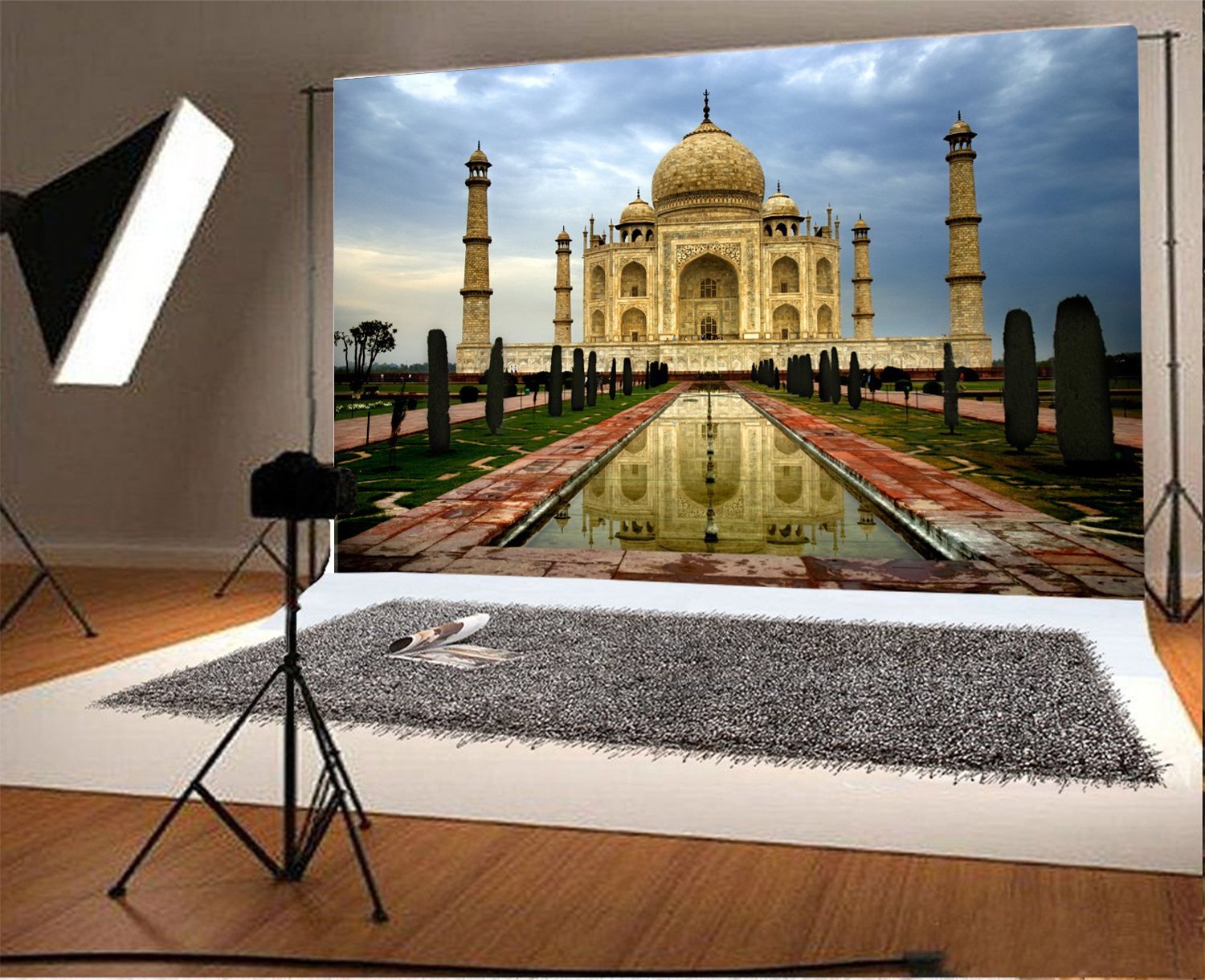 7x5ft Photography Backdrop India Taj Mahal European Architecture Blue ...