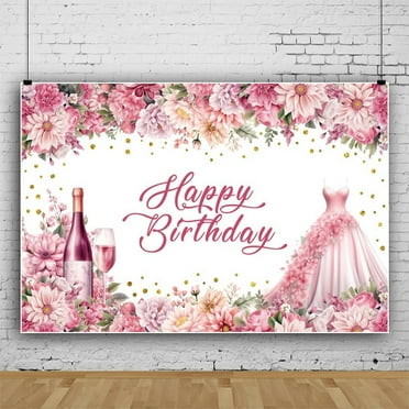 7x5ft,Birthday Backdrop,Happy Birthday Photography Background,Wood ...