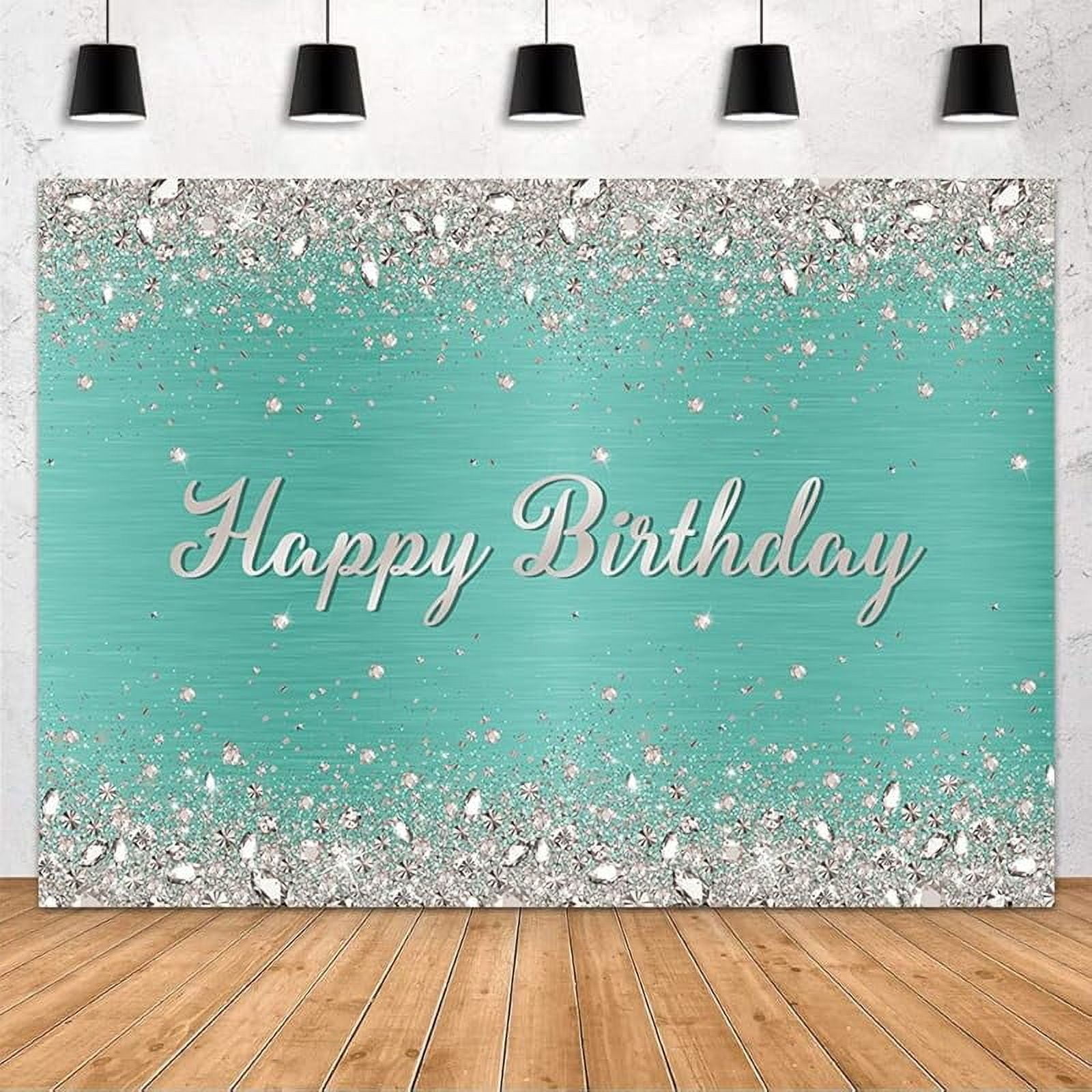 7x5ft Purple Birthday Party Decorations Backdrop Shinning Gold Glitter ...