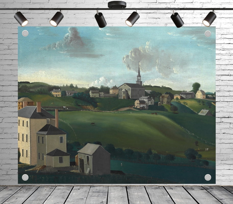 7x5ft Rustic Backdrop Village Landscape Photo Backdrop Vintage ...
