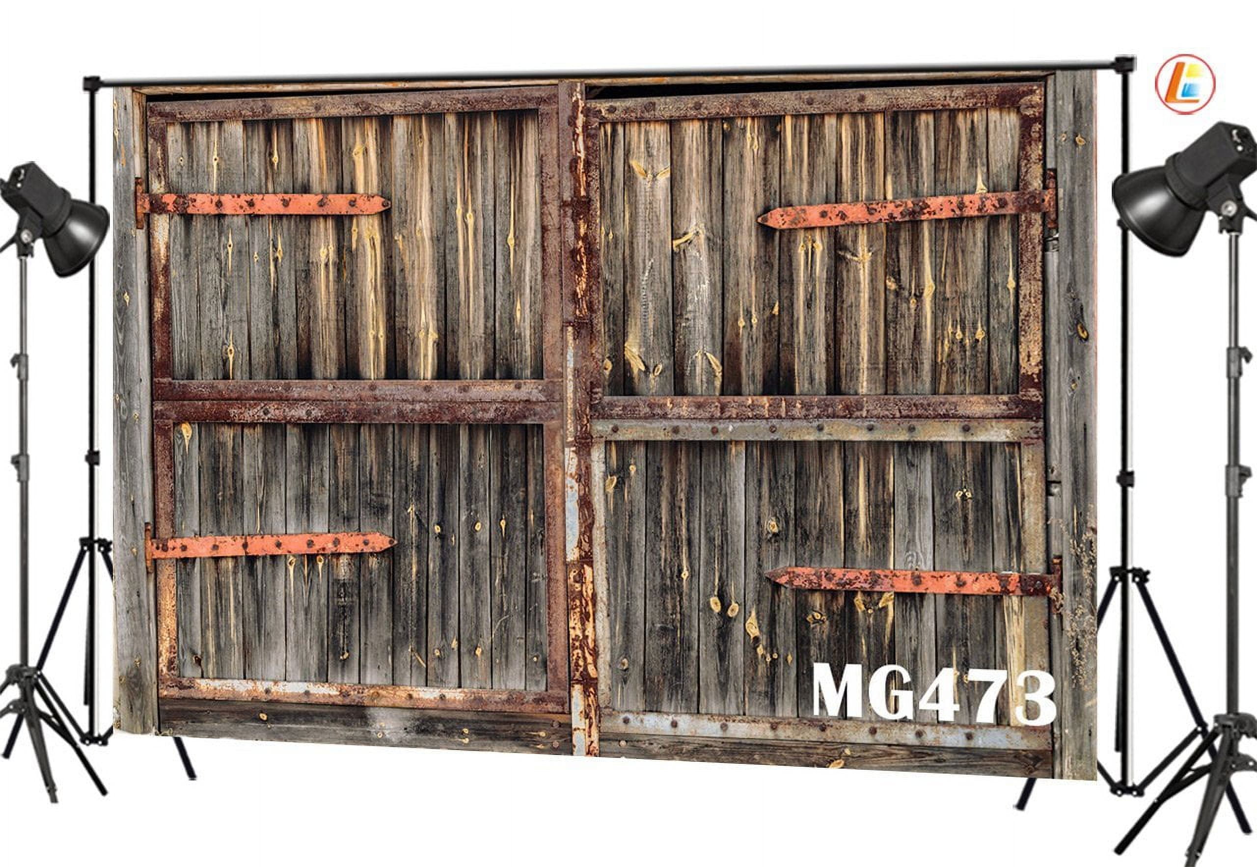 7x5ft Rustic Barn Door Photography Backdrops Studio Background Vintage ...