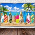 7x5ft Summer Hawaiian Backdrop Summer Tiki Themed Tropical Background ...