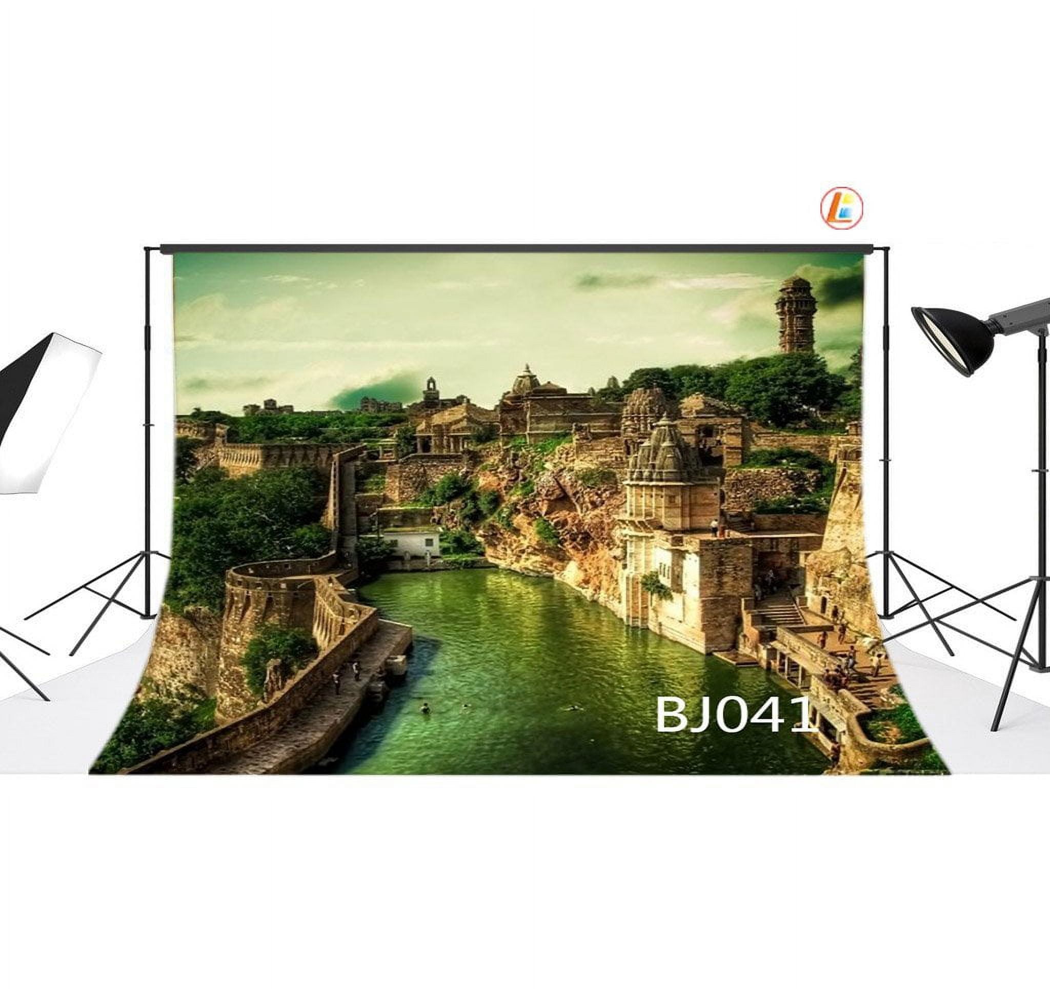 7x5ft Surrounded By Mountains And Rivers Photography Backdrop Photo ...