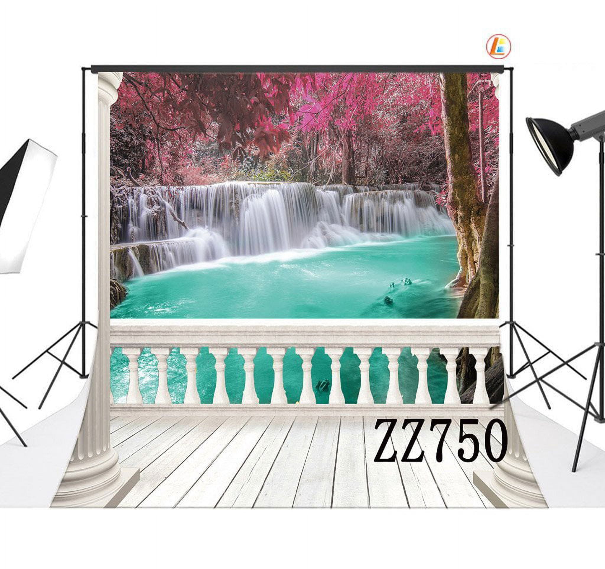 7x5ft The Balcony Landscape Photography Backdrop Studio Background ...