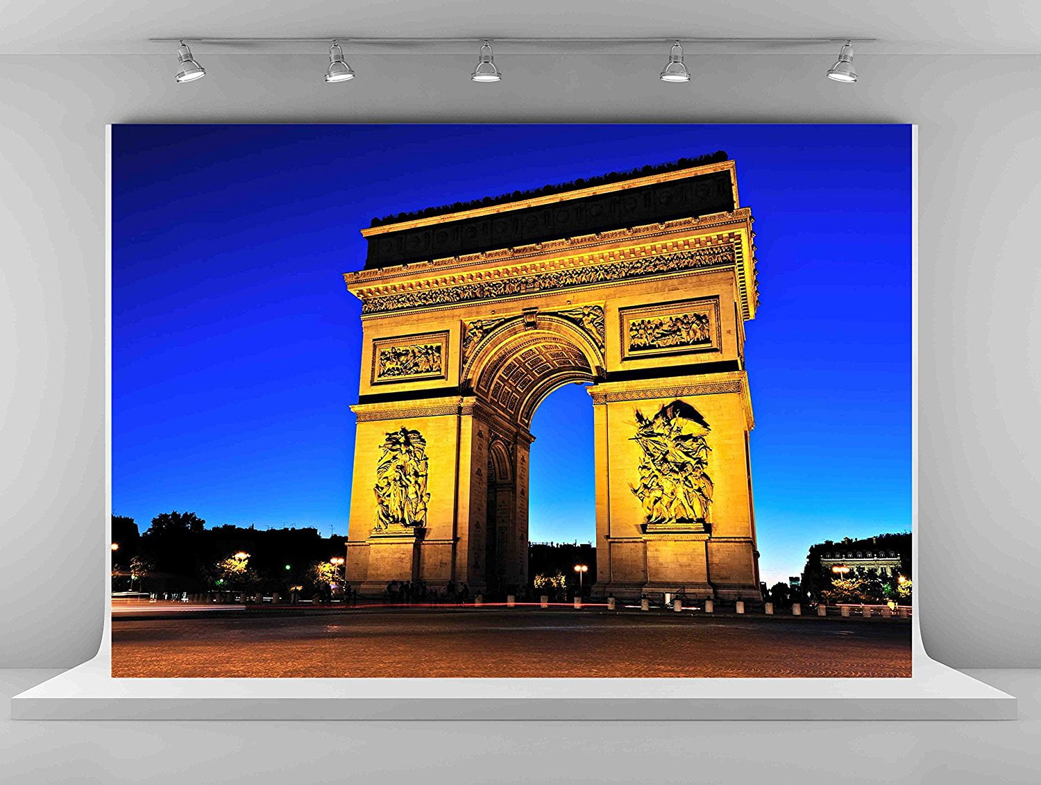 7x5ft Triumphal Arch Photography Backdrops Evening Building Photo ...