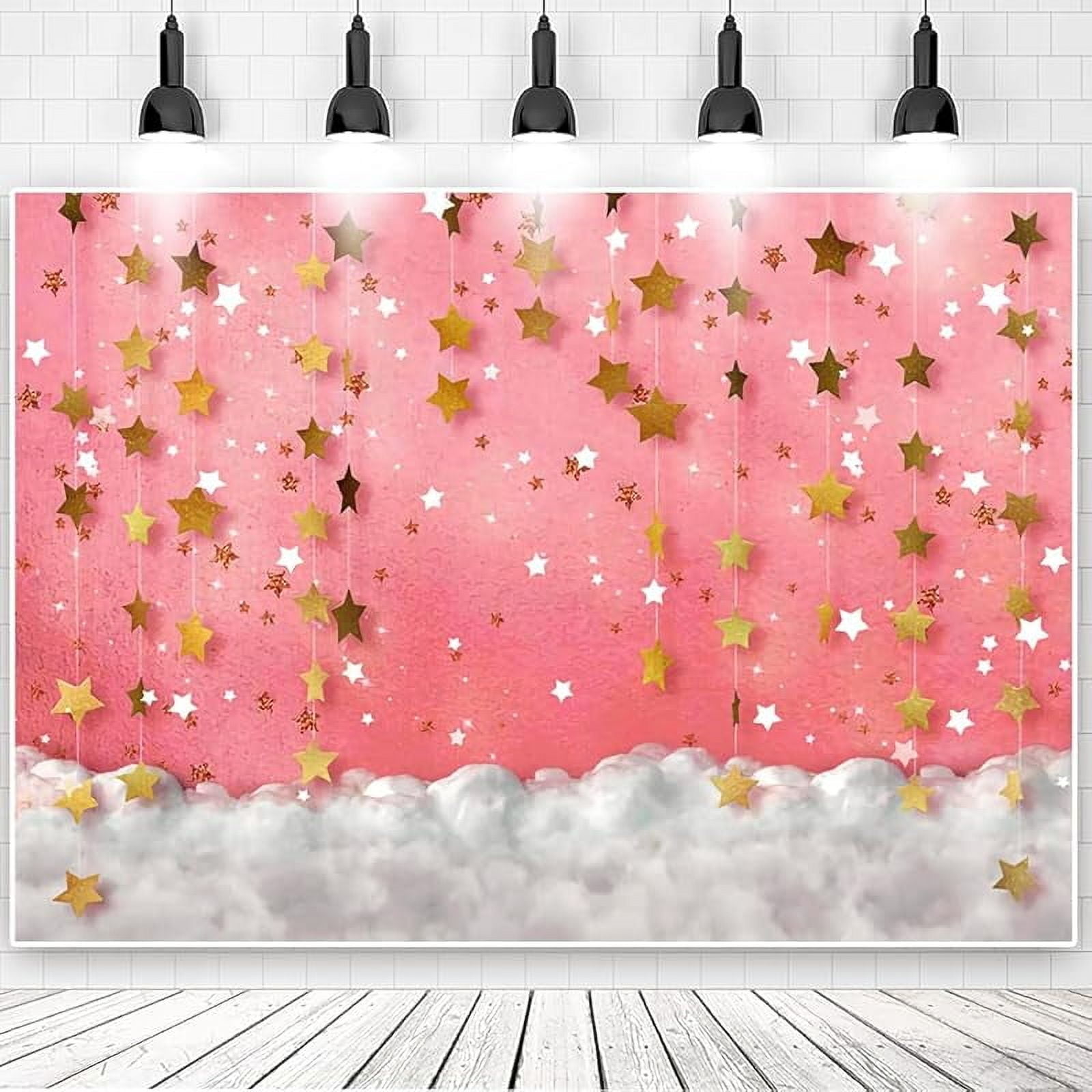 7x5ft Twinkle Twinkle Little Star Backdrops Navy Blue Galaxy Starry Sky ...