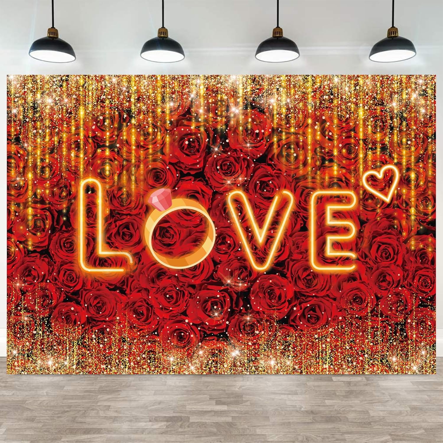 7x5ft Valentines Day Love Photo Backdrop for Photography Red Rose ...
