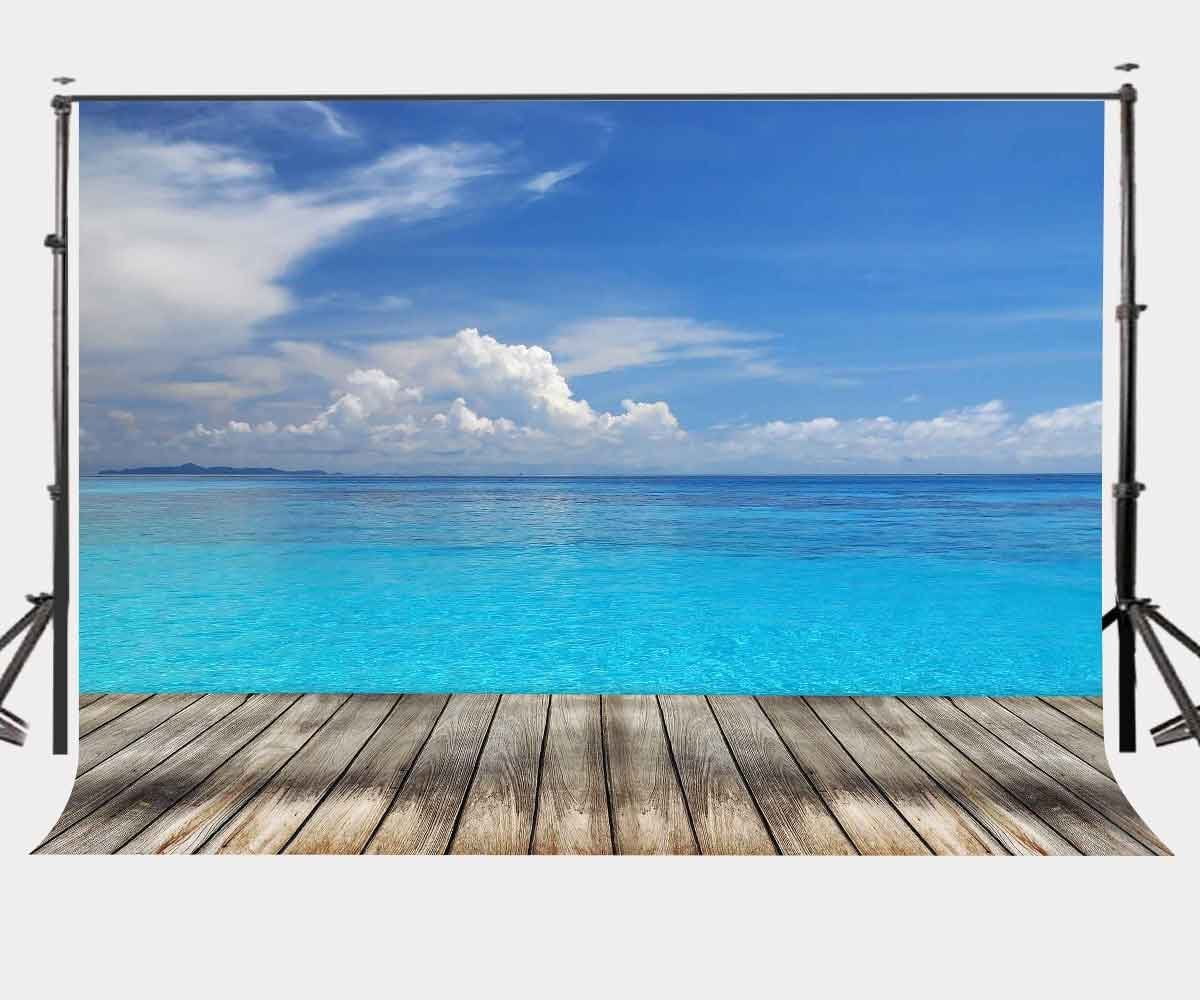 7x5ft Vast Deep Blue Sea Backdrop Blue Sky White Cloud Wooden Floor ... 7x5ft Vast Deep Blue Sea Backdrop Blue Sky White Cloud Wooden Floor ...