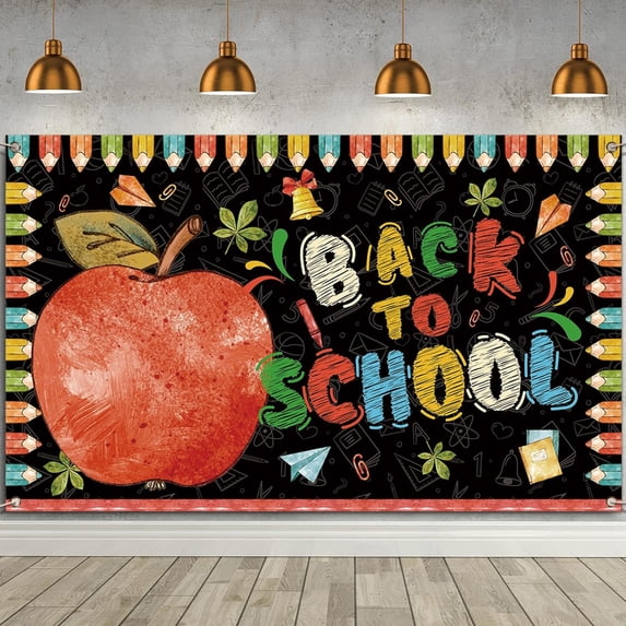 7x5ft Welcome Back to School Backdrop First Day of School Background ...