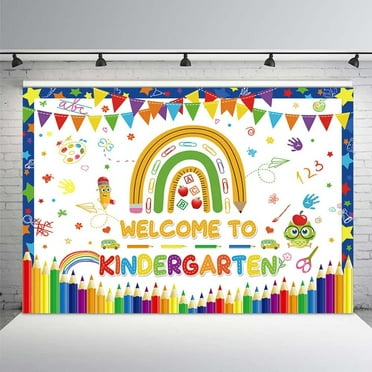 Kindergarten Graduation Backdrop - Kindergarten Graduation Party ...