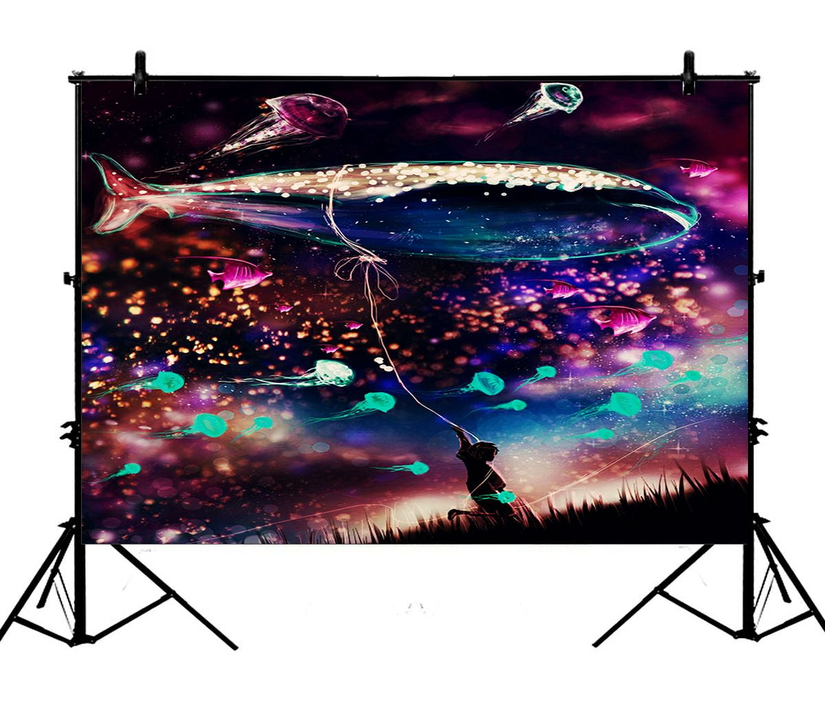 7x5ft Whale in the Sea Polyester Photography Backdrop For Studio Prop ...