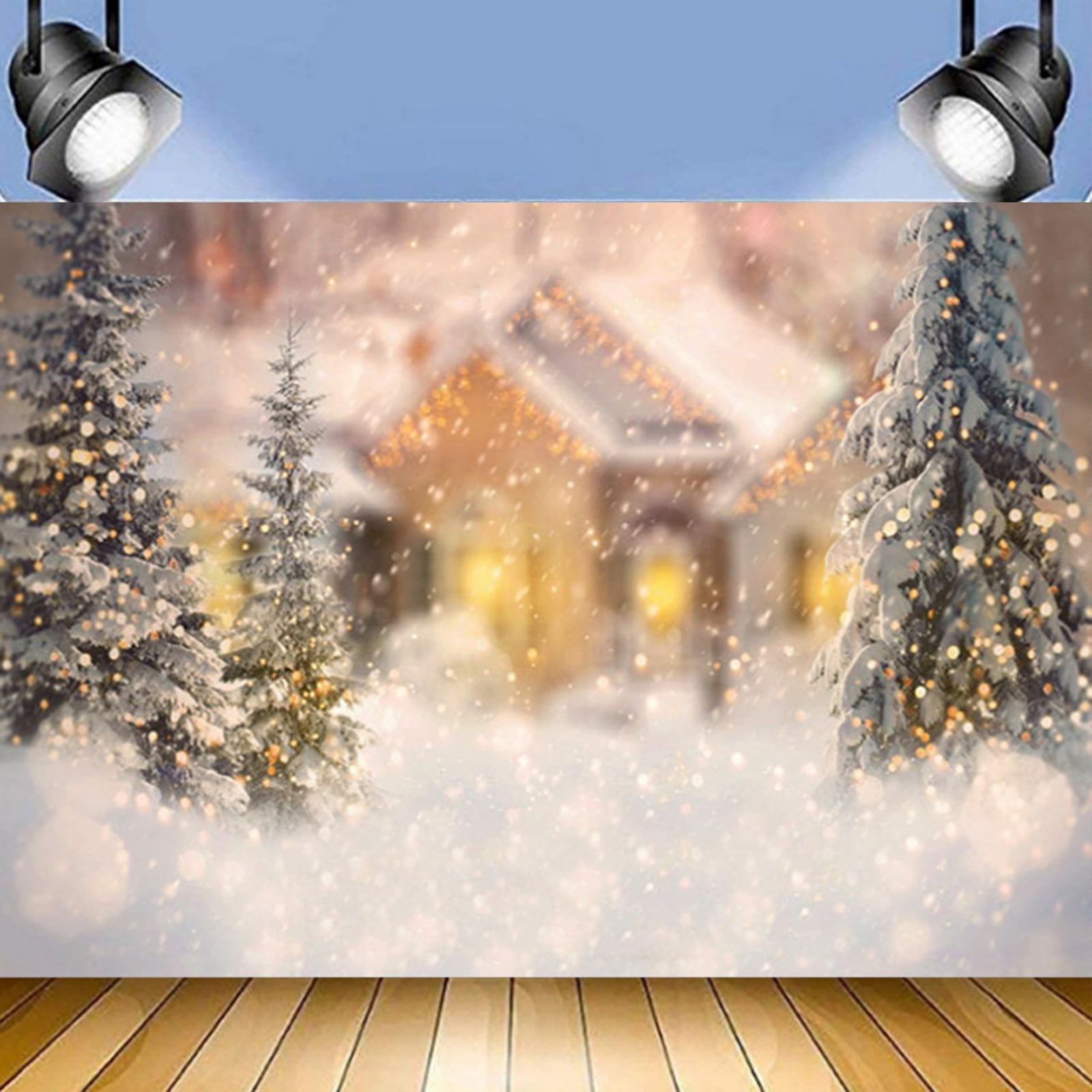 7x5ft Winter Backdrop for Photography Xmas Trees Christmas Photo ...