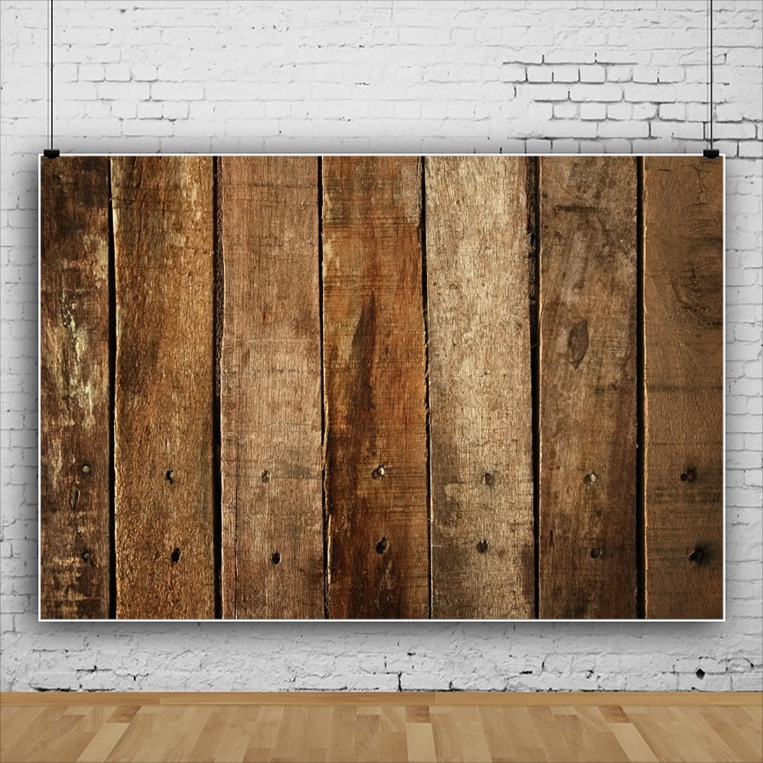 7x5ft Wood Backdrop,Vintage Wooden Boards Photography Background,Brown ...