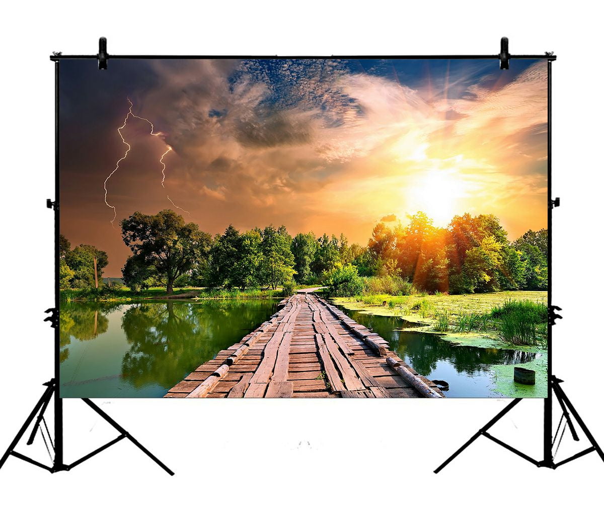 7x5ft Wood Bridge Polyester Photography Backdrop For Studio Prop Photo ...