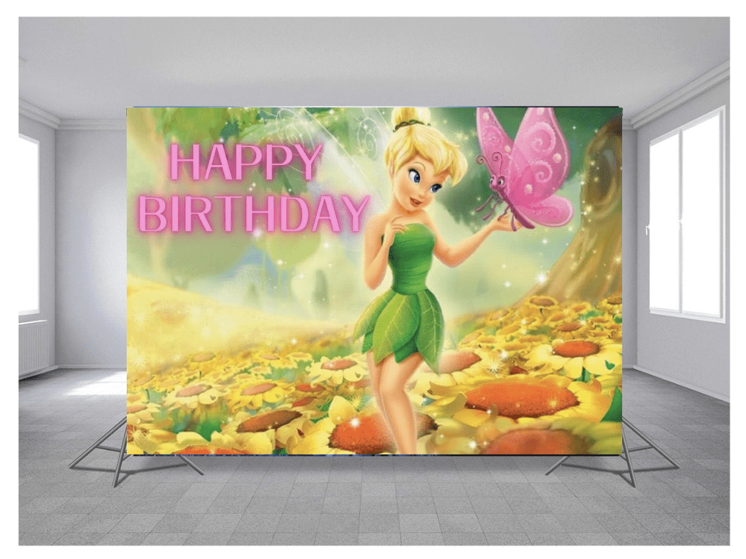 7x5ft tinkerbell fairy pixie decor, princess Backdrop for happy ...