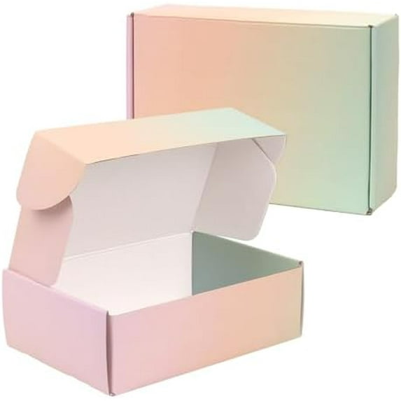 7x5x2 Inch Colorful Shipping Boxes for Small Business, 30 Pack Small ...