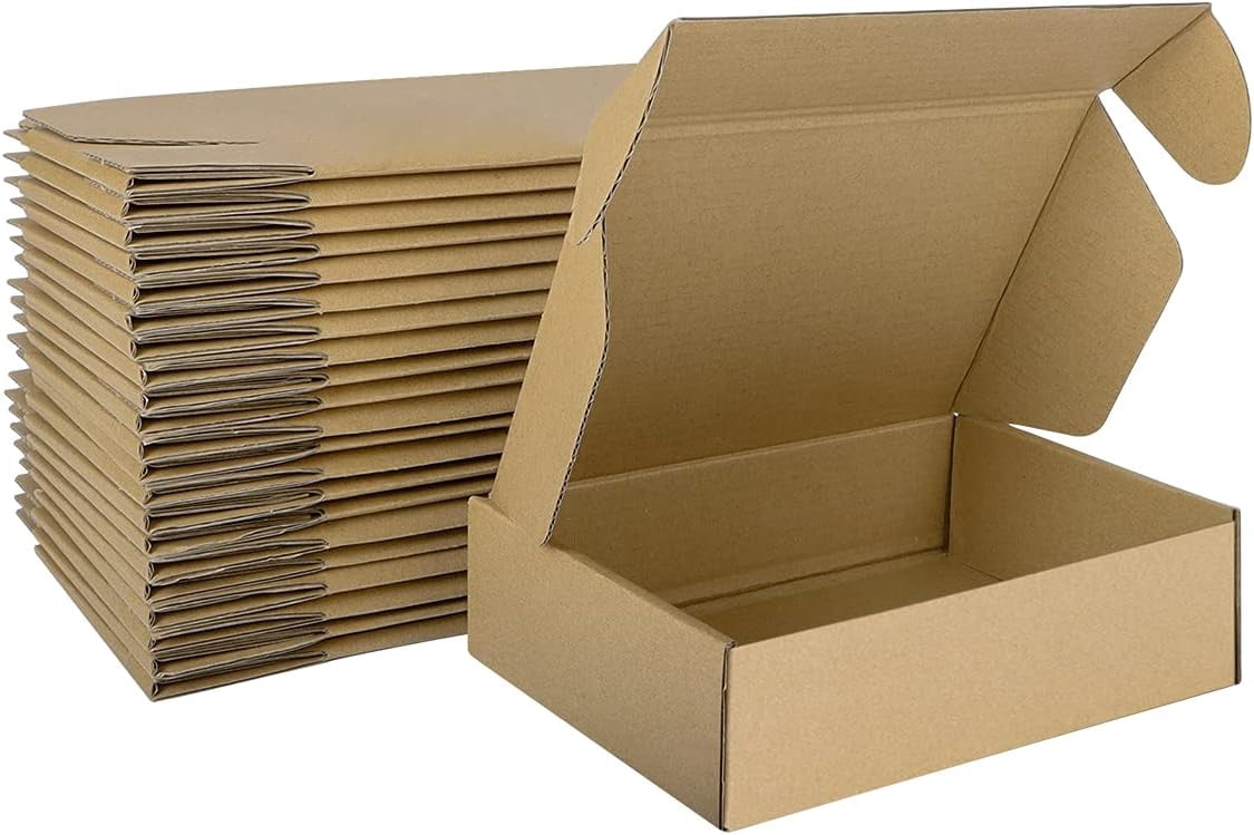7x5x2 Inches Corrugated Cardboard Shipping Boxes Pack of 25 Brown ...