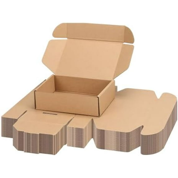 7x5x2 inch Shipping Boxes Bulk 40 Pack Brown, Tab Lock Tuck Top Mailer ...