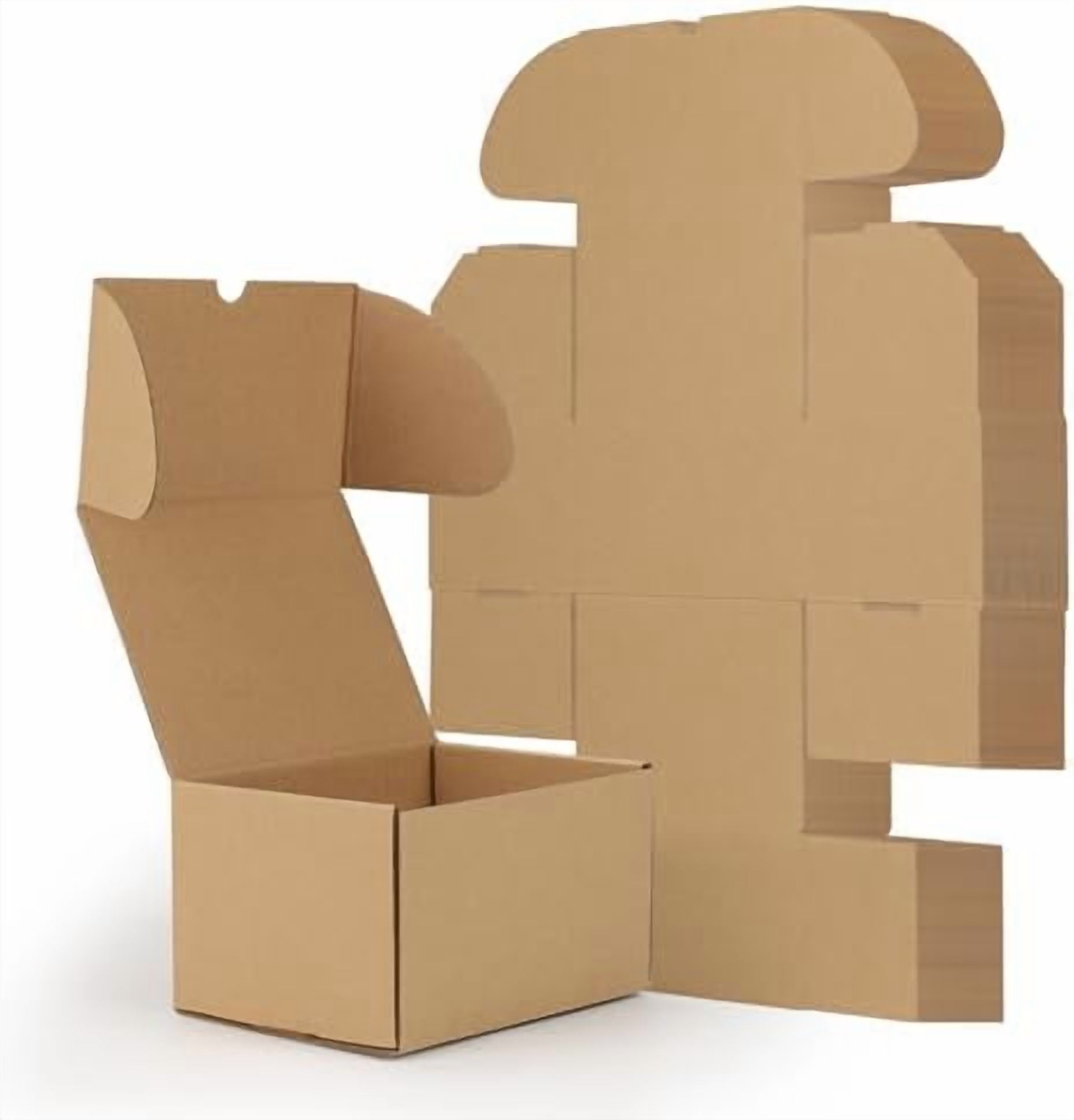7x5x4 Small Shipping Boxes Set of 40, Brown Corrugated Cardboard Mailer ...