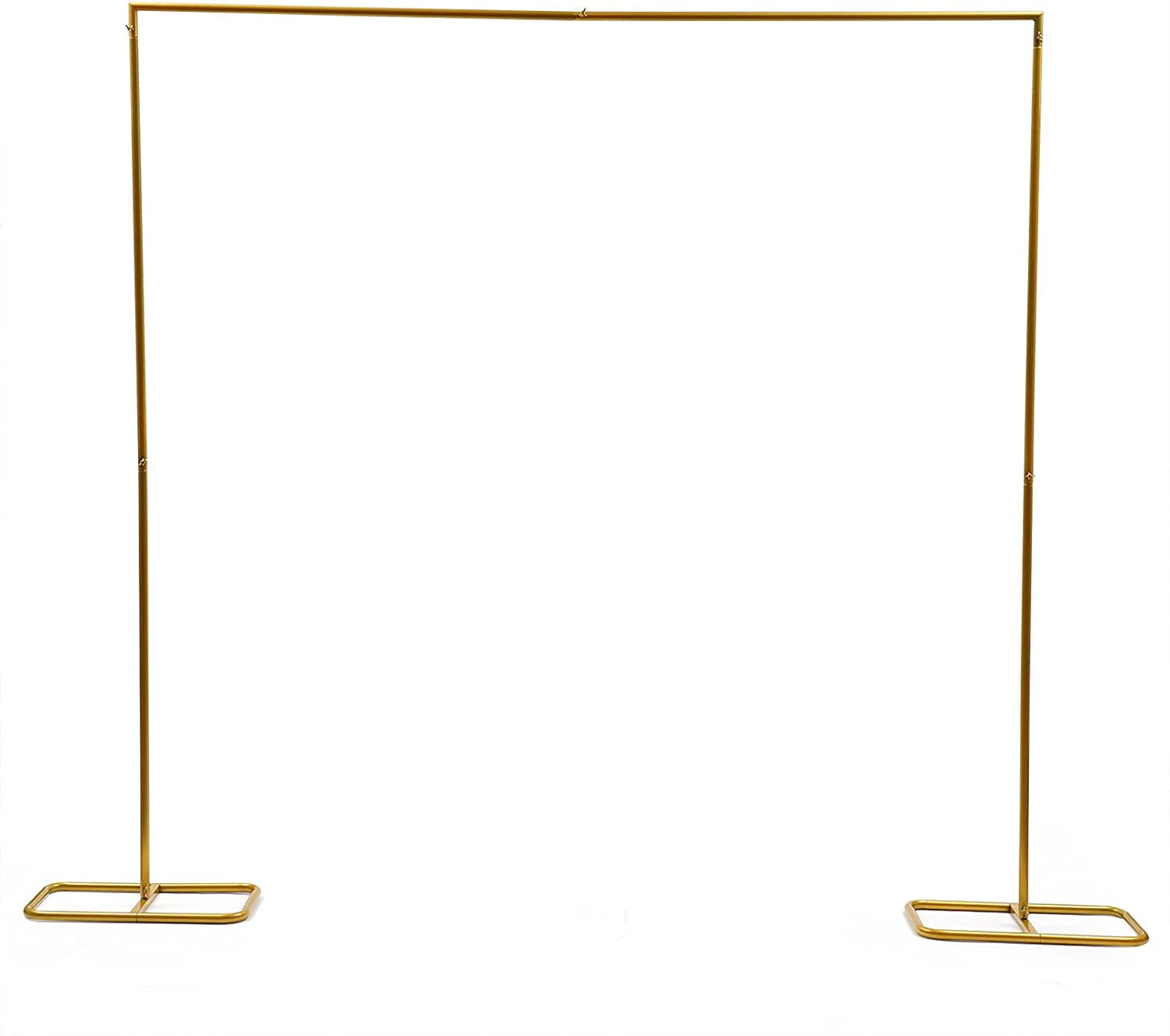 7x6.56Ft Gold Square Wedding Backdrop Frame Stand Balloon Flower Arch ...